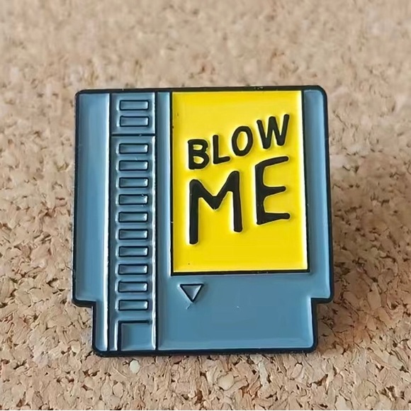 Jewelry | Game Cartridge Blow Me Pin | Poshmark